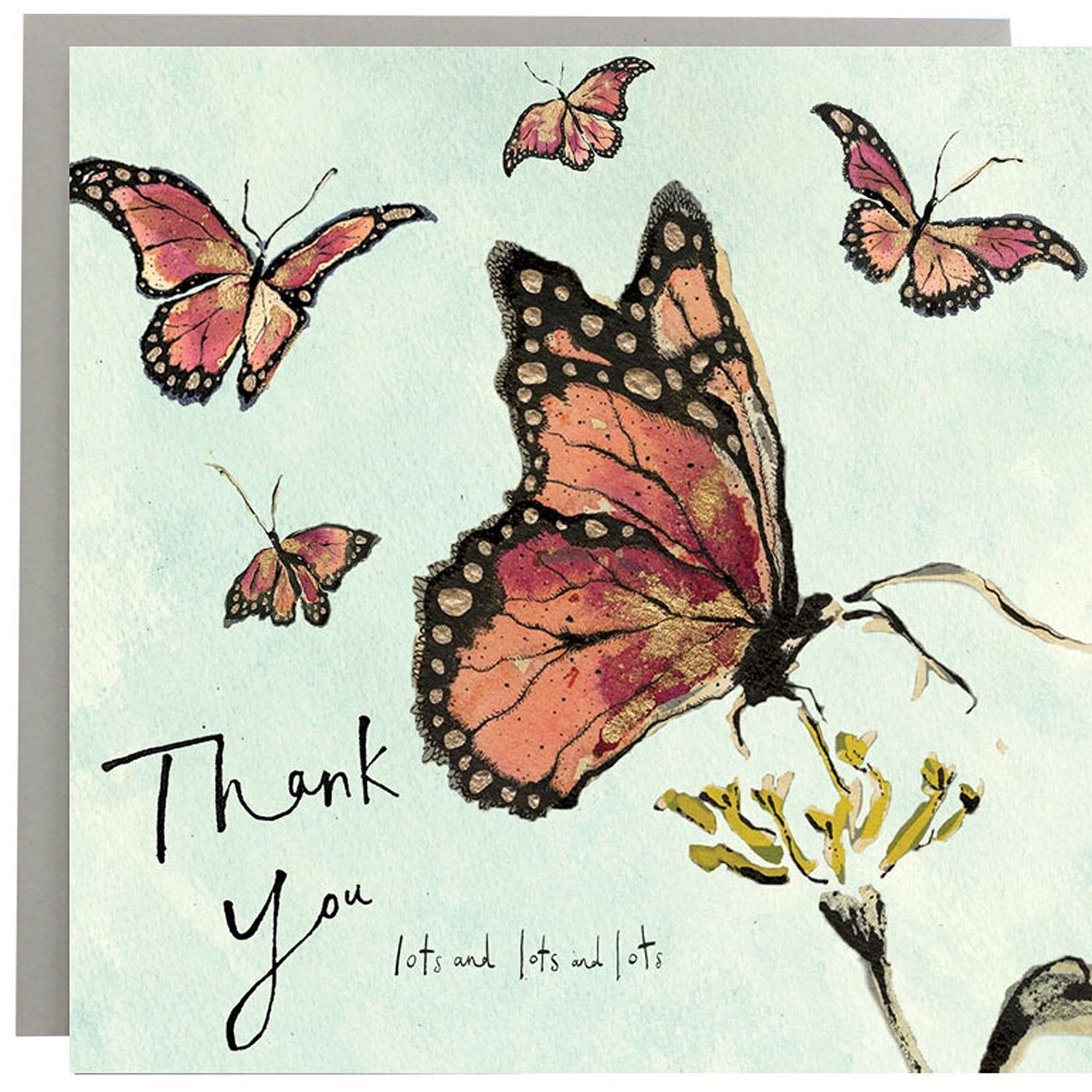 Thank You lots and lots and lots Butterfly Card – Anna Wright Ltd